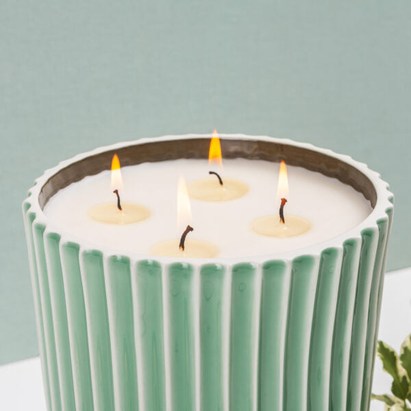 Portus Cale White Crane Four Wick Candle | Opulence of Southern Pines