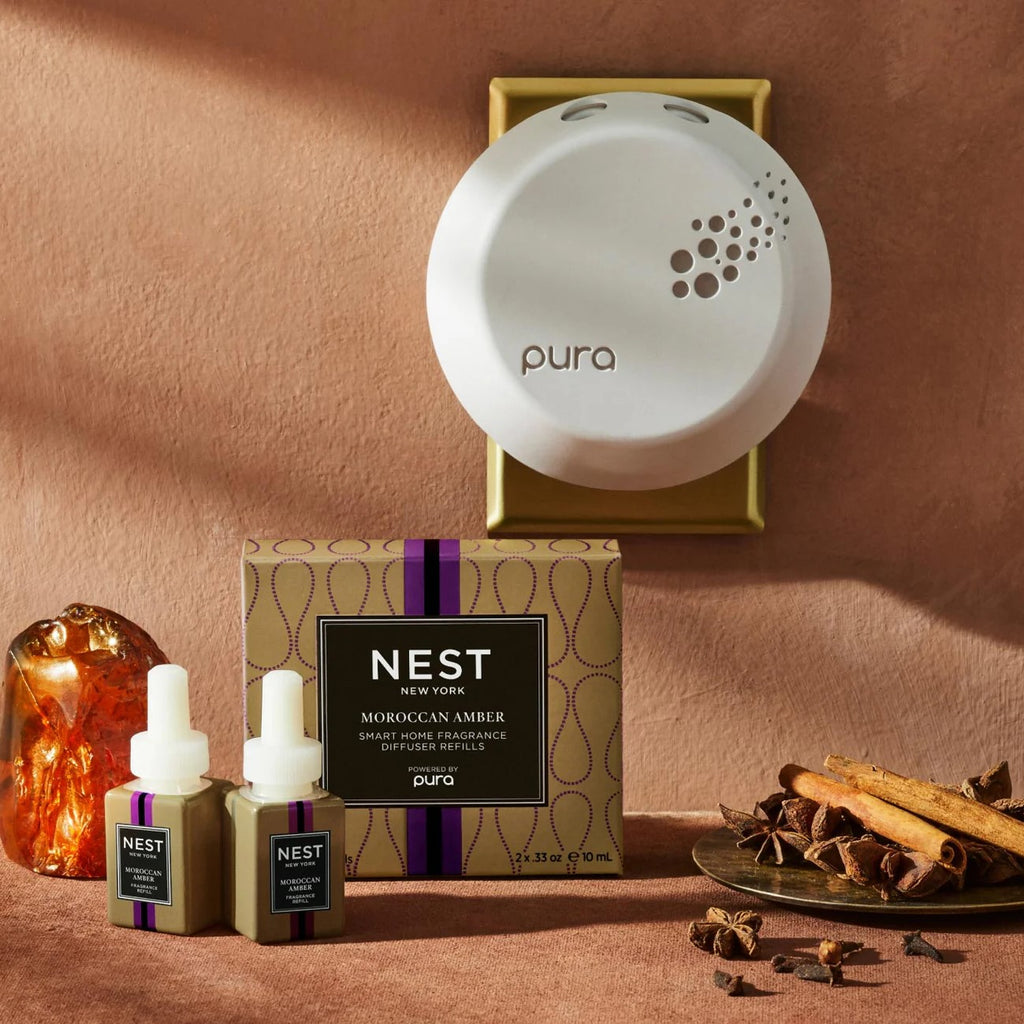 NEST Moroccan Amber Refill Duo for Pura Smart Home Fragrance Diffus...