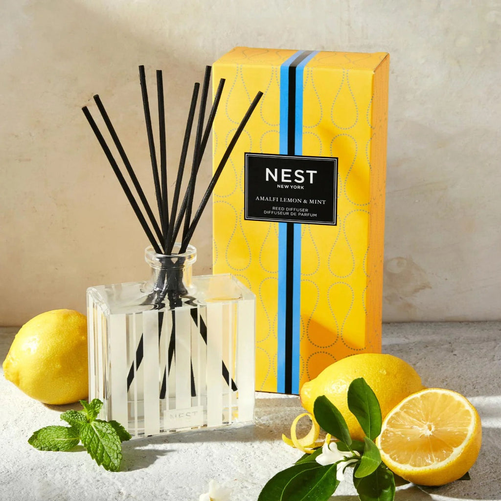 NEST Amalfi Lemon & Mint Reed Diffuser | Opulence of Southern P...