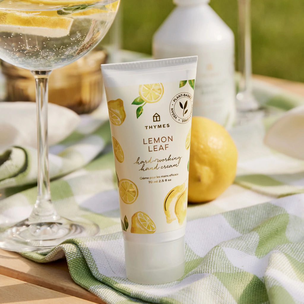 Thymes Lemon Leaf Hand Cream | Opulence of Southern Pines